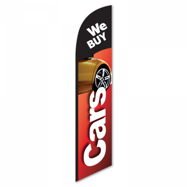 Swooper Flags – ‍Custom (12 ft high) – Wholesale Auto Dealer Supplies