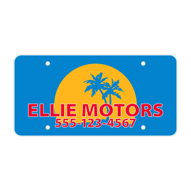 License Plates- Plastic Car Plate 0.015″ (Custom) – Wholesale Auto ...