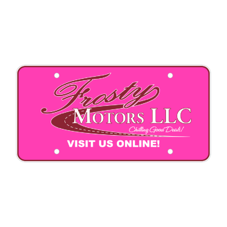 License Plates- Plastic Car Plate 0.030″ (Custom) – Wholesale Auto ...
