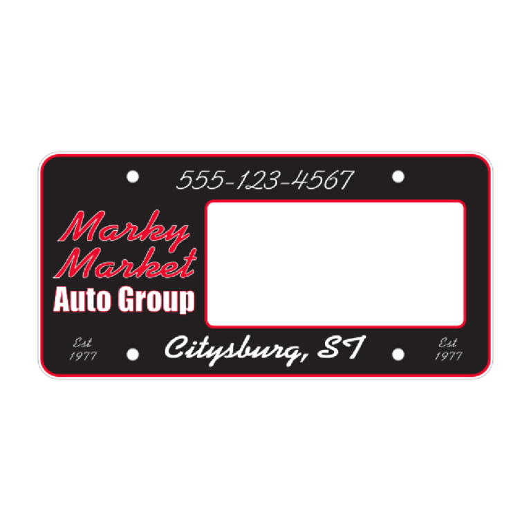 License Plates- Plastic Car Plate 0.055″ (Custom) – Wholesale Auto ...