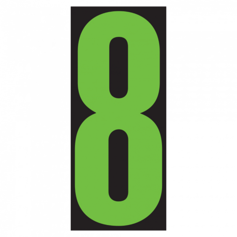 Number Window Stickers- 5½” – Wholesale Auto Dealer Supplies