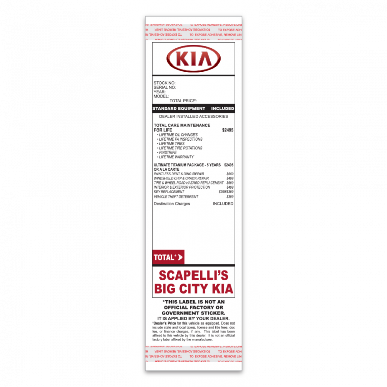 Addendum Stickers Custom (Tape Adhesive)- Printed Stock – Wholesale ...