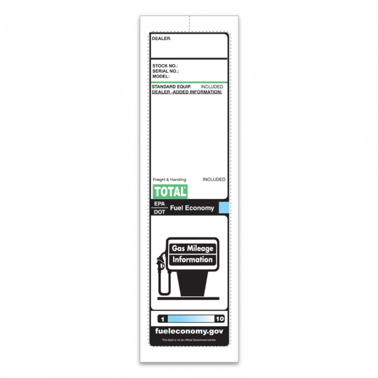 Addendum Stickers Custom- (Adhesive) – Wholesale Auto Dealer Supplies