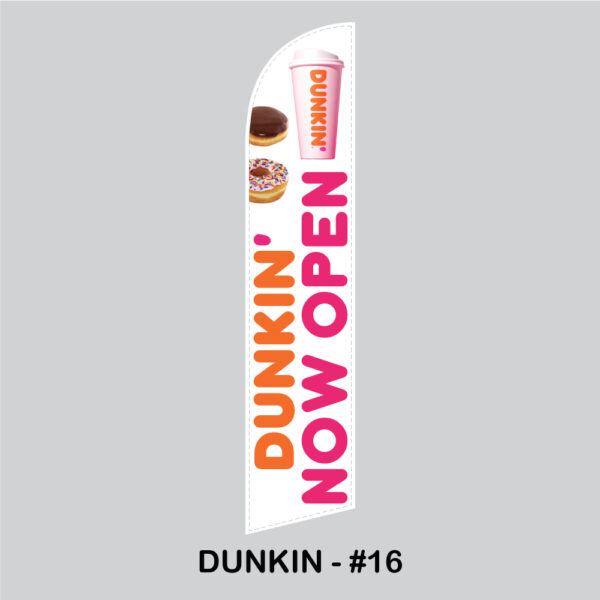 Swooper Flags – ‍Custom 12 ft high – (Dunkin Donuts) – Wholesale Auto ...