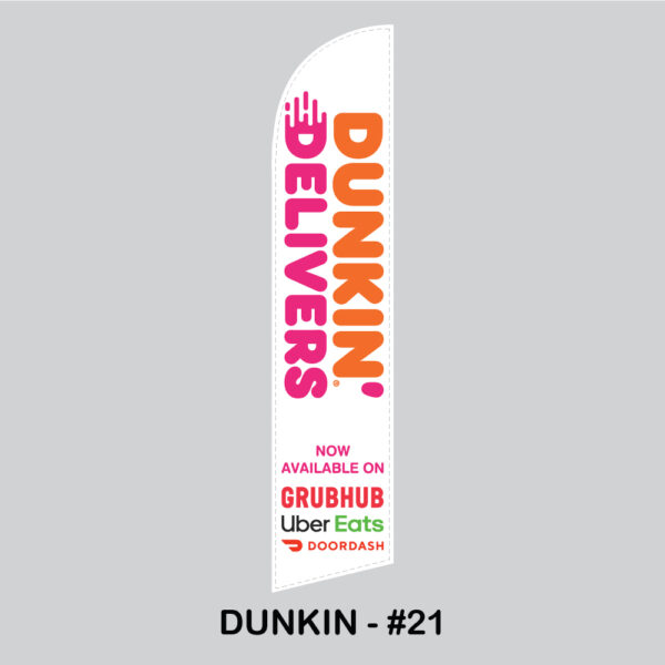 Swooper Flags – ‍Custom 12 ft high – (Dunkin Donuts) – Wholesale Auto ...
