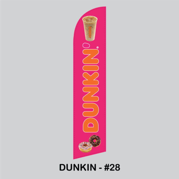 Swooper Flags – ‍Custom 12 ft high – (Dunkin Donuts) – Wholesale Auto ...