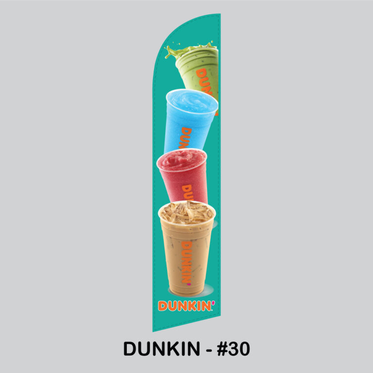 Swooper Flags – ‍Custom 12 ft high – (Dunkin Donuts) – Wholesale Auto ...