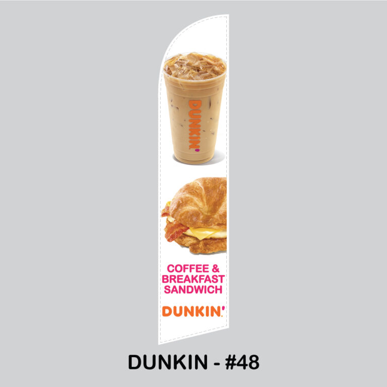 Swooper Flags – ‍Custom 12 ft high – (Dunkin Donuts) – Wholesale Auto ...