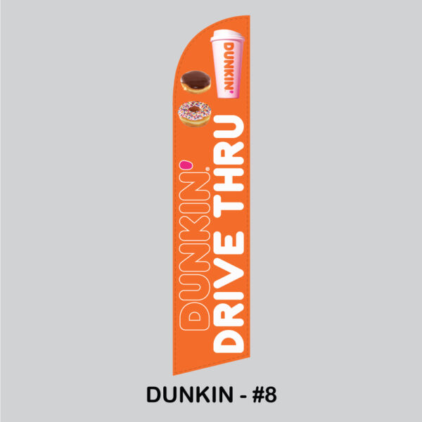 Swooper Flags – ‍Custom 12 ft high – (Dunkin Donuts) – Wholesale Auto ...