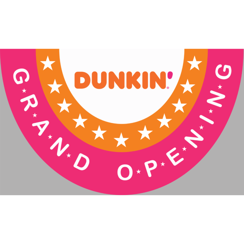 Custom Flags- Dunkin – Fan Flag – Wholesale Auto Dealer Supplies
